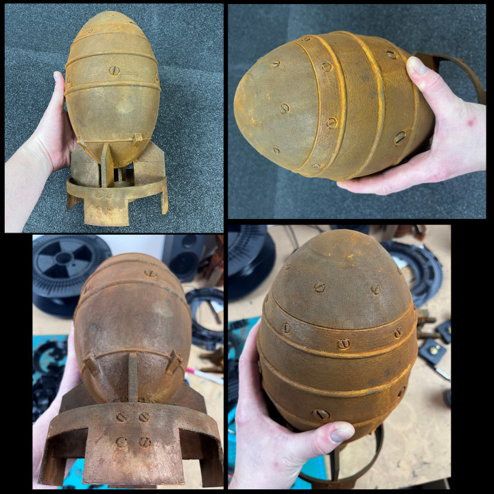 3D Printable Fallout Mini Nuke - piggybank by Tomasz