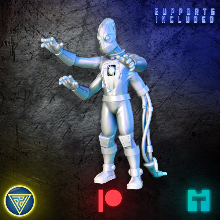 3D Printable Cybernetic Zombies Set by Print Paint Play