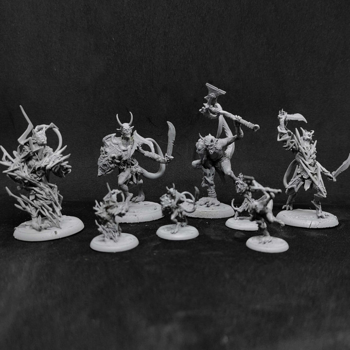 3D Printable DEMON MINIONS - MIDNIGHT ENCOUNTER by Necropunks Miniatures