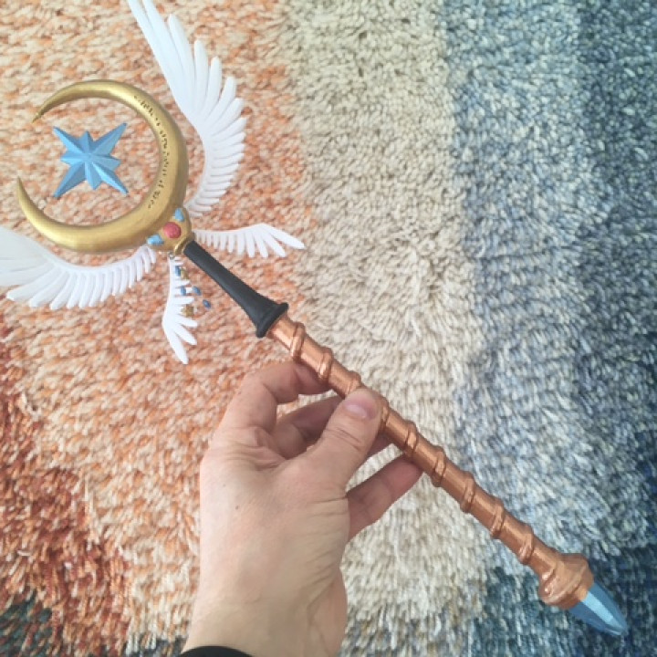 3D Printable Magic of the Heavens - White Mage Staff by Ilkka