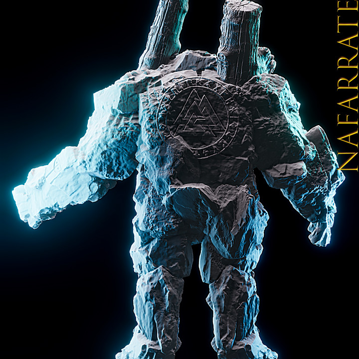 3D Printable Stone Golem by Nafarrate Designs