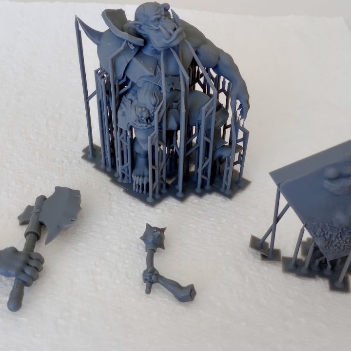 3D Printable Mawgutz the Corrupted Orc by Grimskald