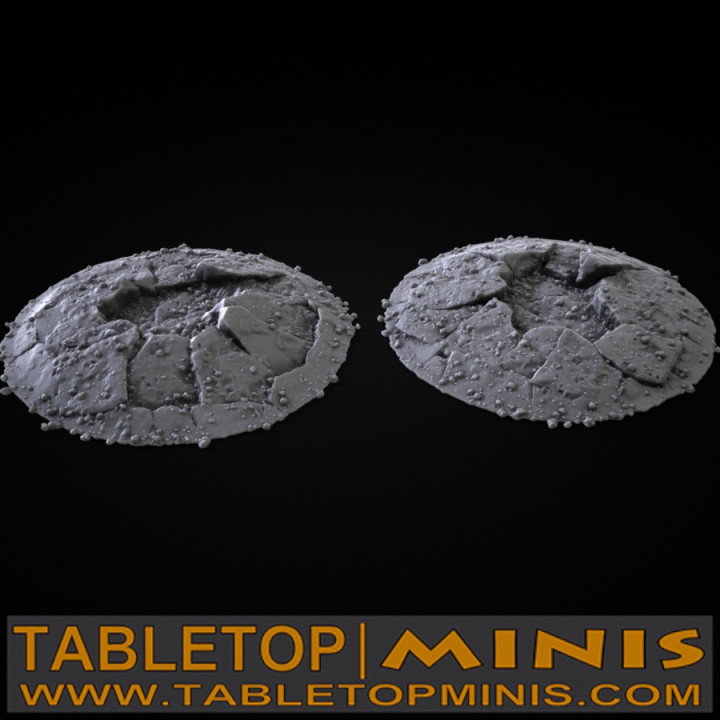 3D Printable Craters 5 by TableTopMinis