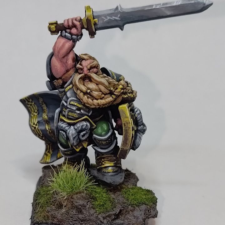 3D Print of Dwarf Hero by SpaceSkunks