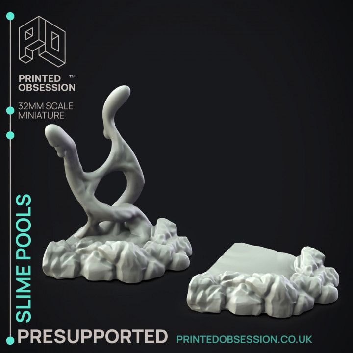 3D Printable Slime Pools - 6x Enviroment Slimes - PRESUPPORTED ...