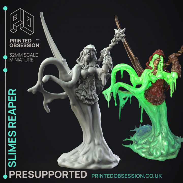 3D Printable Slime Reaper - Humanoid Slime Monster - PRESUPPORTED ...