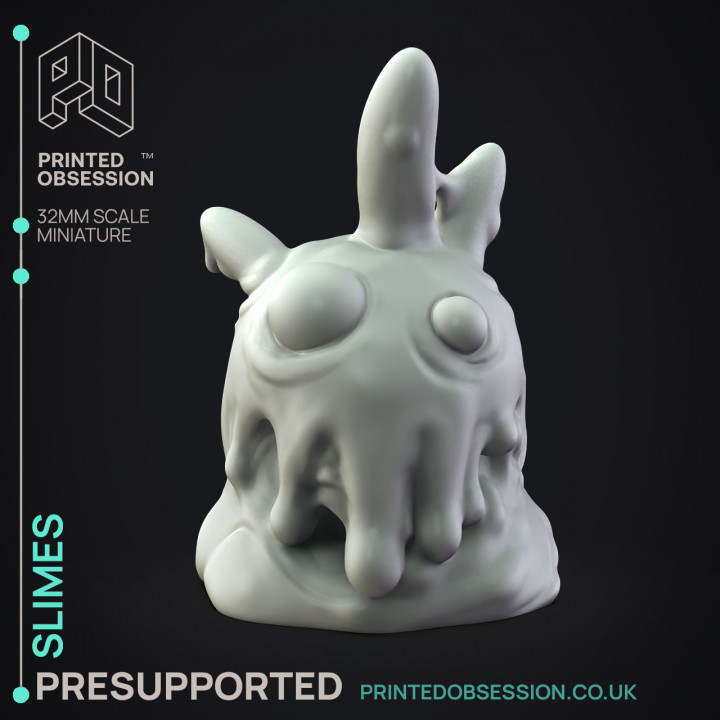 3D Printable Slimes - 3x Basic Slimes - PRESUPPORTED - Illustrated and ...