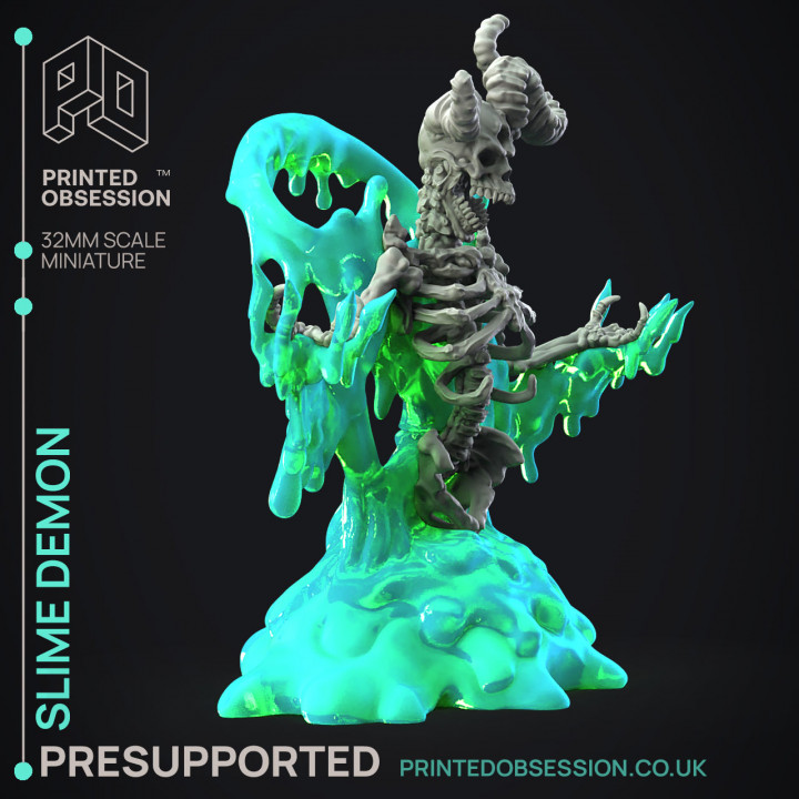 3D Printable The Reanimated - Slime Demon Boss - PRESUPPORTED ...