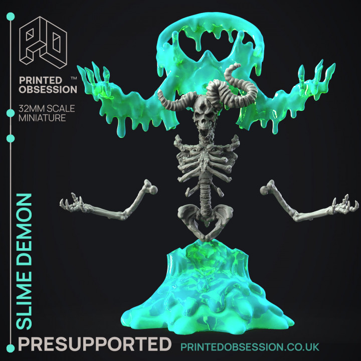 3D Printable The Reanimated - Slime Demon Boss - PRESUPPORTED ...