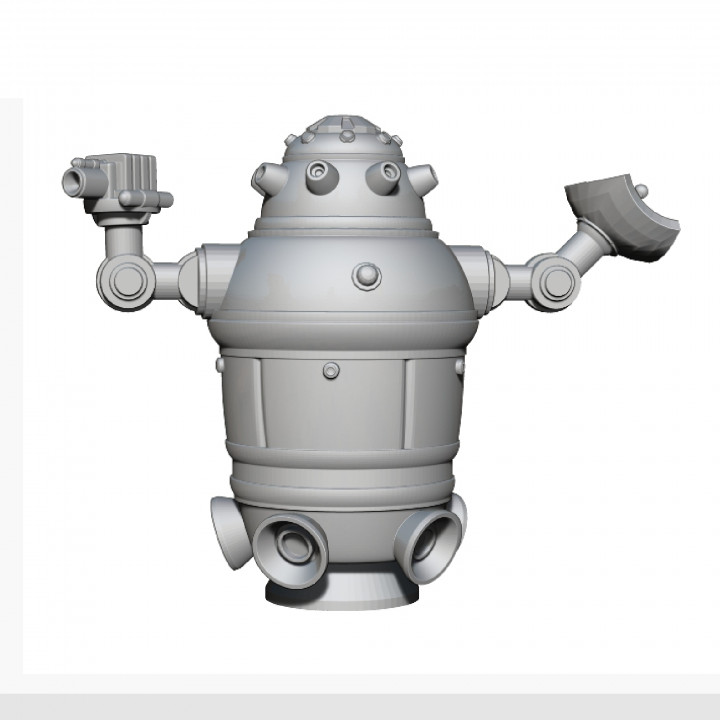 3D Printable Security Droid Sci-Fi by August McDaniel