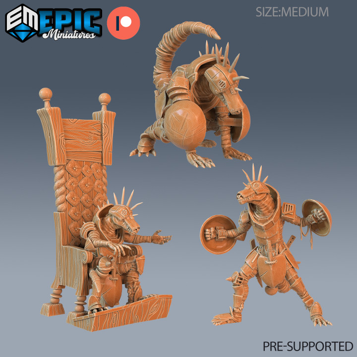 3D Printable Commander Kobold Set / Draconic War Lizard / Dragonborn ...