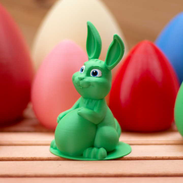 3D Printable SURPRISE EGG - EASTER BUNNY by Rogi Studios