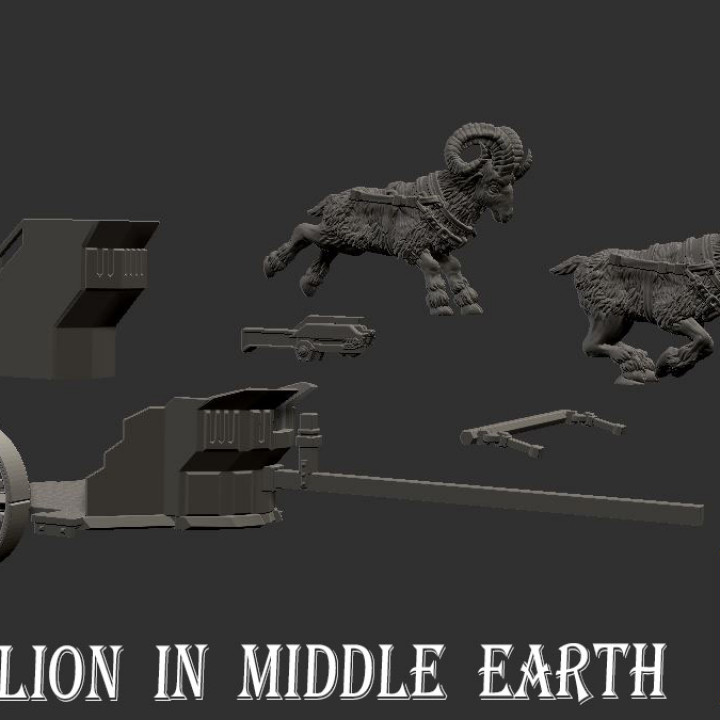 3D Printable Dwarf Cart by Dandelion in Middle Earth