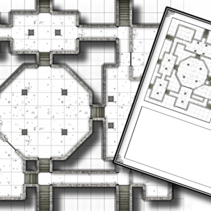 3D Printable Mega-Dungeon I (MD) by August McDaniel