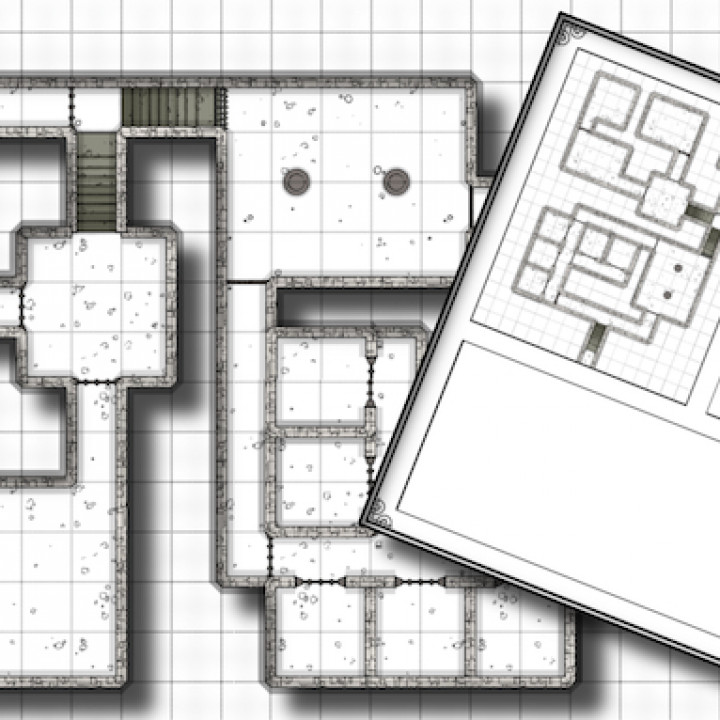 3D Printable Mega-Dungeon I (MD) by August McDaniel