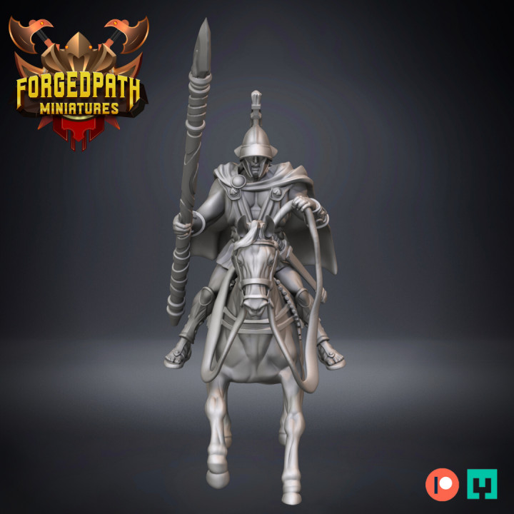 3D Printable Greek Cavalry Warriors - Spear and Sword by Forged Path ...