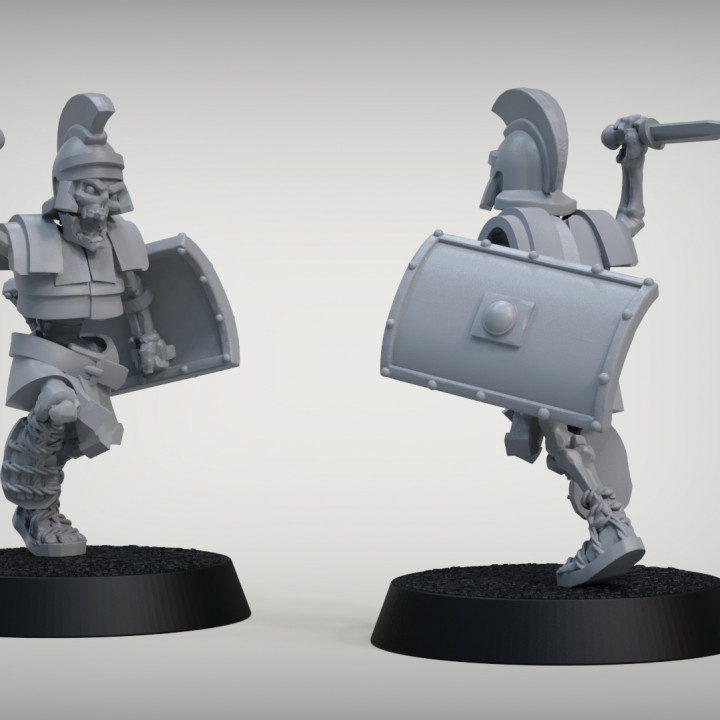 3D Printable CAESAR LEGION OF SKELETONS by HORDE miniatures