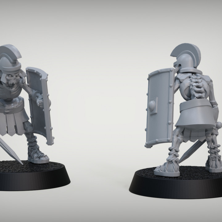 3D Printable CAESAR LEGION OF SKELETONS by HORDE miniatures