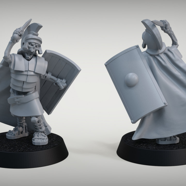 3D Printable CAESAR LEGION OF SKELETONS by HORDE miniatures