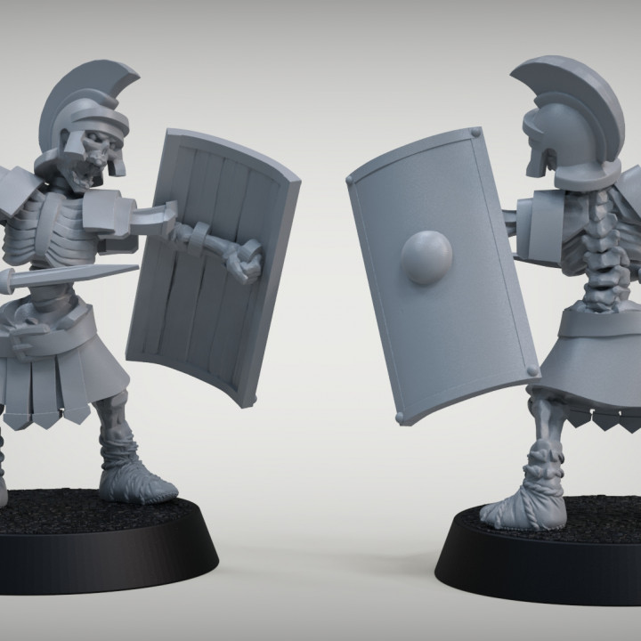 3D Printable CAESAR LEGION OF SKELETONS by HORDE miniatures