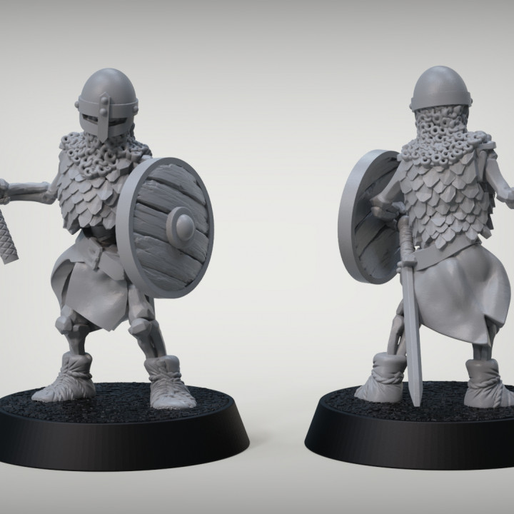 3D Printable Heroes of valhalla by HORDE miniatures