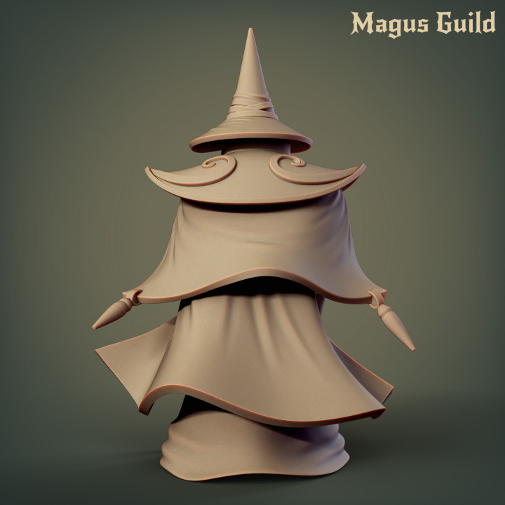 3D Printable Human Wizard – MG2.8 by Magus Guild