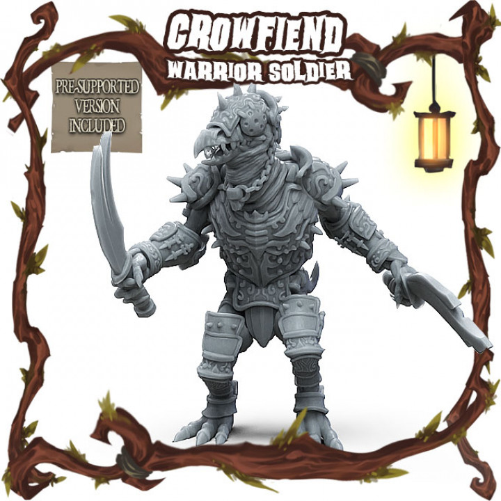 3D Printable Crowfiend Warrior Soldier by RocketPigGames