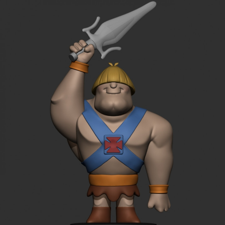 3D Printable he man stylized cartoon by Danno 3d sculpt