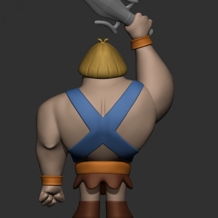 3D Printable he man stylized cartoon by Danno 3d sculpt