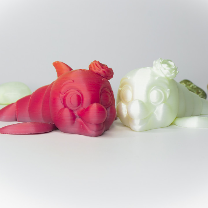 3D Printable Flexi Lady Dolphin by ArtFlex