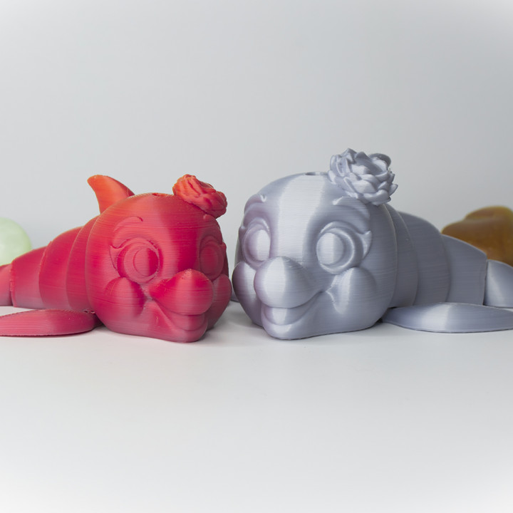 3D Printable Flexi Lady Dolphin by ArtFlex