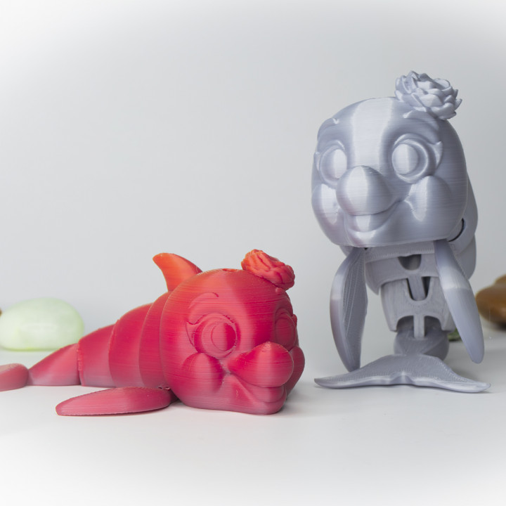 3D Printable Flexi Lady Dolphin by ArtFlex