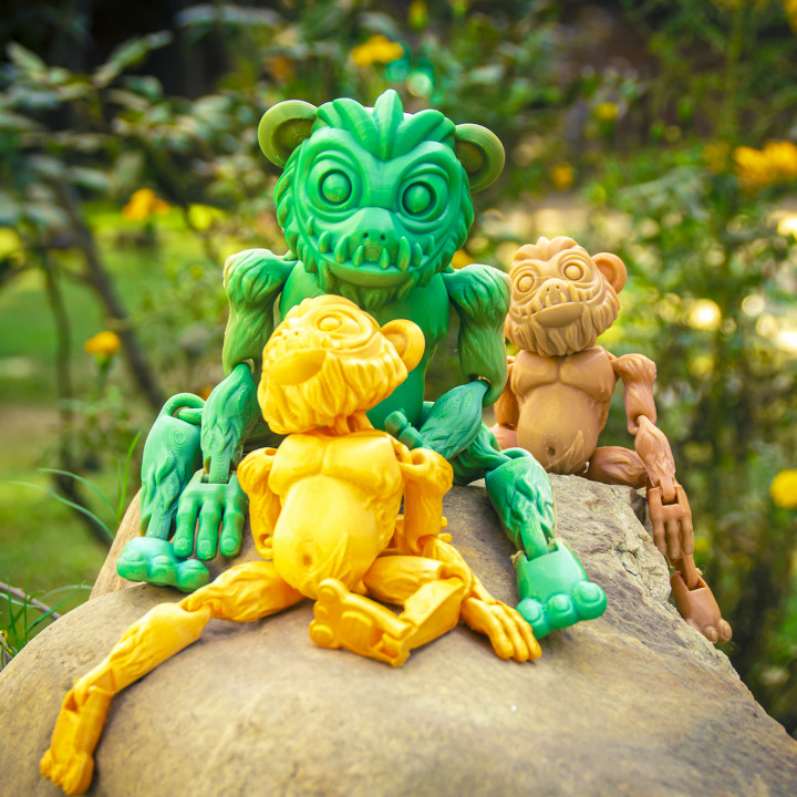 3D Printable Flexi Monkey by ArtFlex