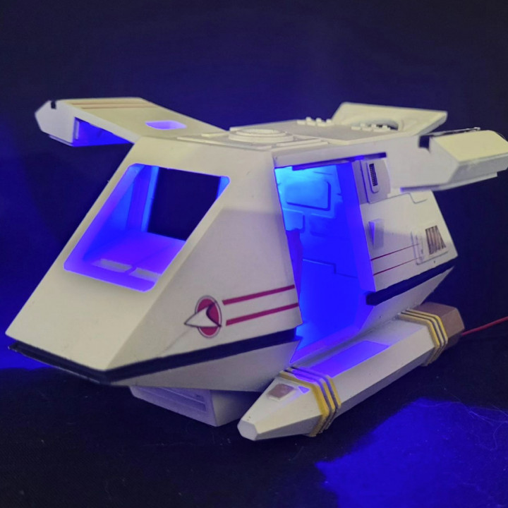 3D Print of Star Trek TNG Typ 15 Shuttle Full Version by BadQueen