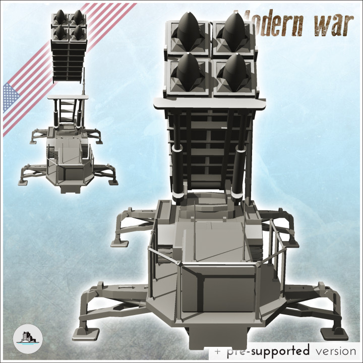 3D Printable US MIM-104 Patriot air defense battery system (3) - Cold ...