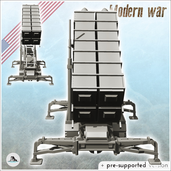 3D Printable US MIM-104 Patriot air defense battery system (3) - Cold ...