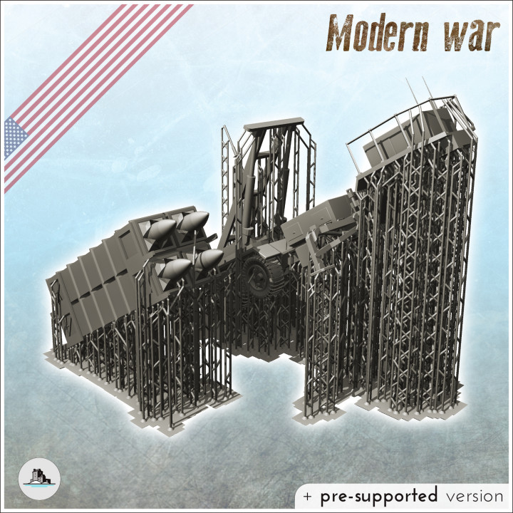 3D Printable US MIM-104 Patriot air defense battery system (3) - Cold ...