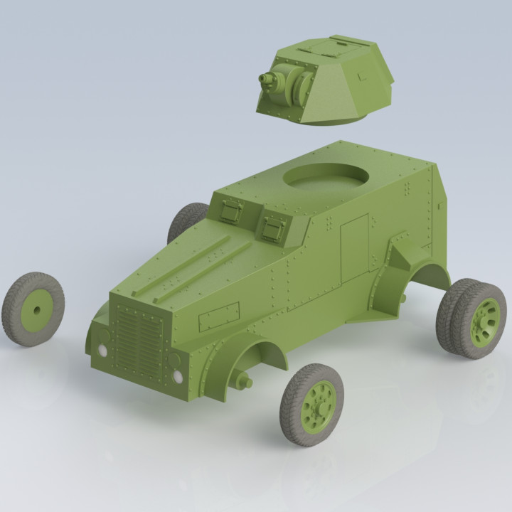 3D Printable Armored Car Camouflage Du Matériel (CDM) (France, WW2) by ...
