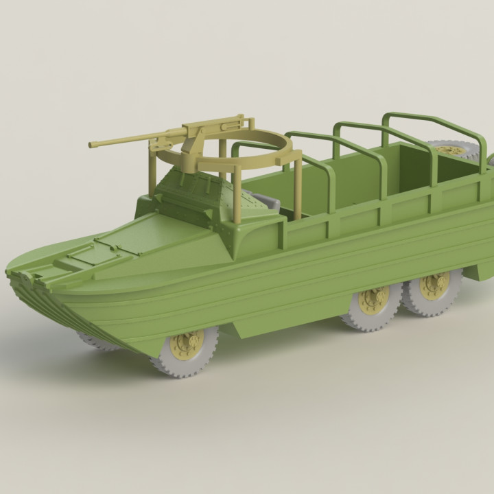 3D Printable GMC DUKW-353 Amphibious (USA, WW2) by Wargame3d