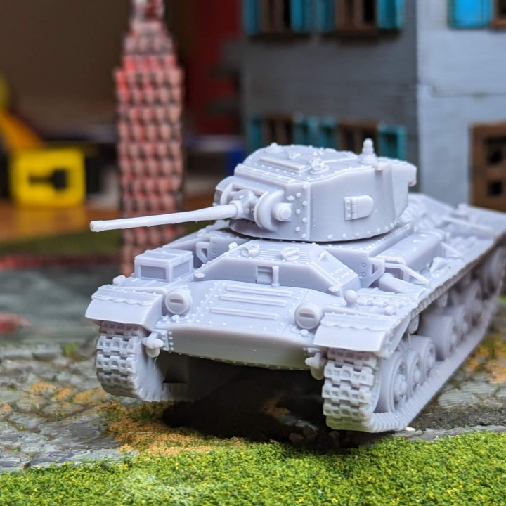 3D Printable Valentine Tank Mk-IV (UK, WW2) by Wargame3d