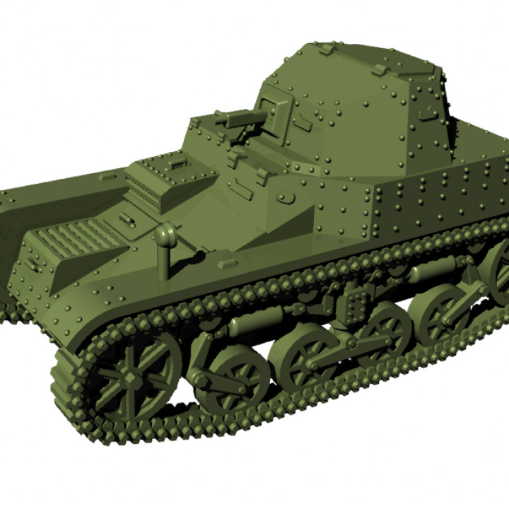 3D Printable Renault AMR-33 (Renault VM) (France, WW2) by Wargame3d