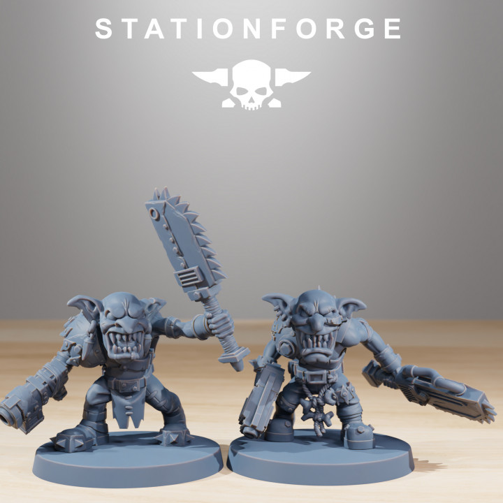 3D Printable Gobs Berserkers by Station Forge