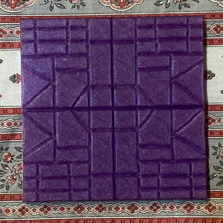 3D Printable Castle/Manor Floor Tiles by Triari3D Creative