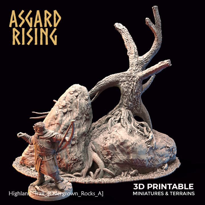 3D Printable Highland Trail /Terrain/ /Pre-supported/ by Asgard Rising ...