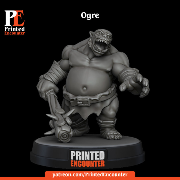 3D Printable Ogre by Printed Encounter