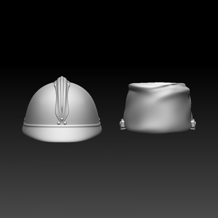 3D Printable french helmet cap by Dmitrii Tishchenkov