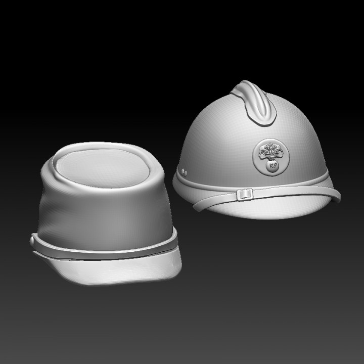 3D Printable french helmet cap by Dmitrii Tishchenkov