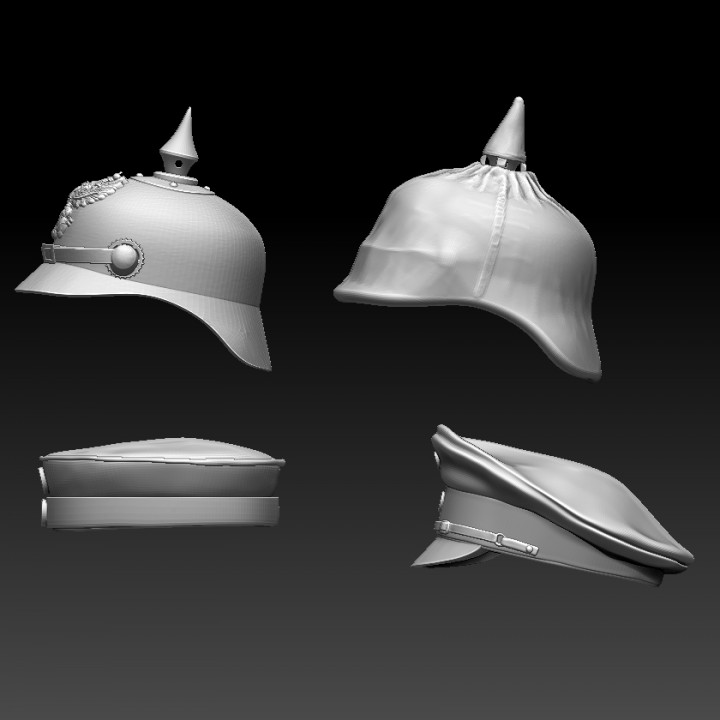 3D Printable German helmet cap by Dmitry Tishchenkov