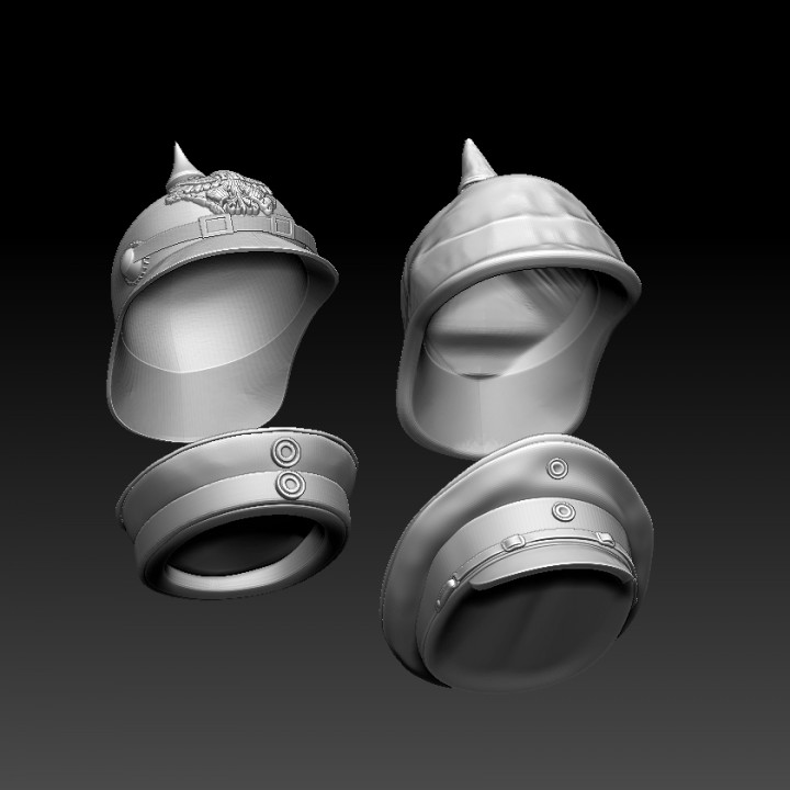 3D Printable German helmet cap by Dmitry Tishchenkov
