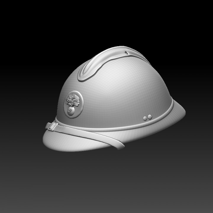 3D Printable french helmet by Dmitry Tishchenkov